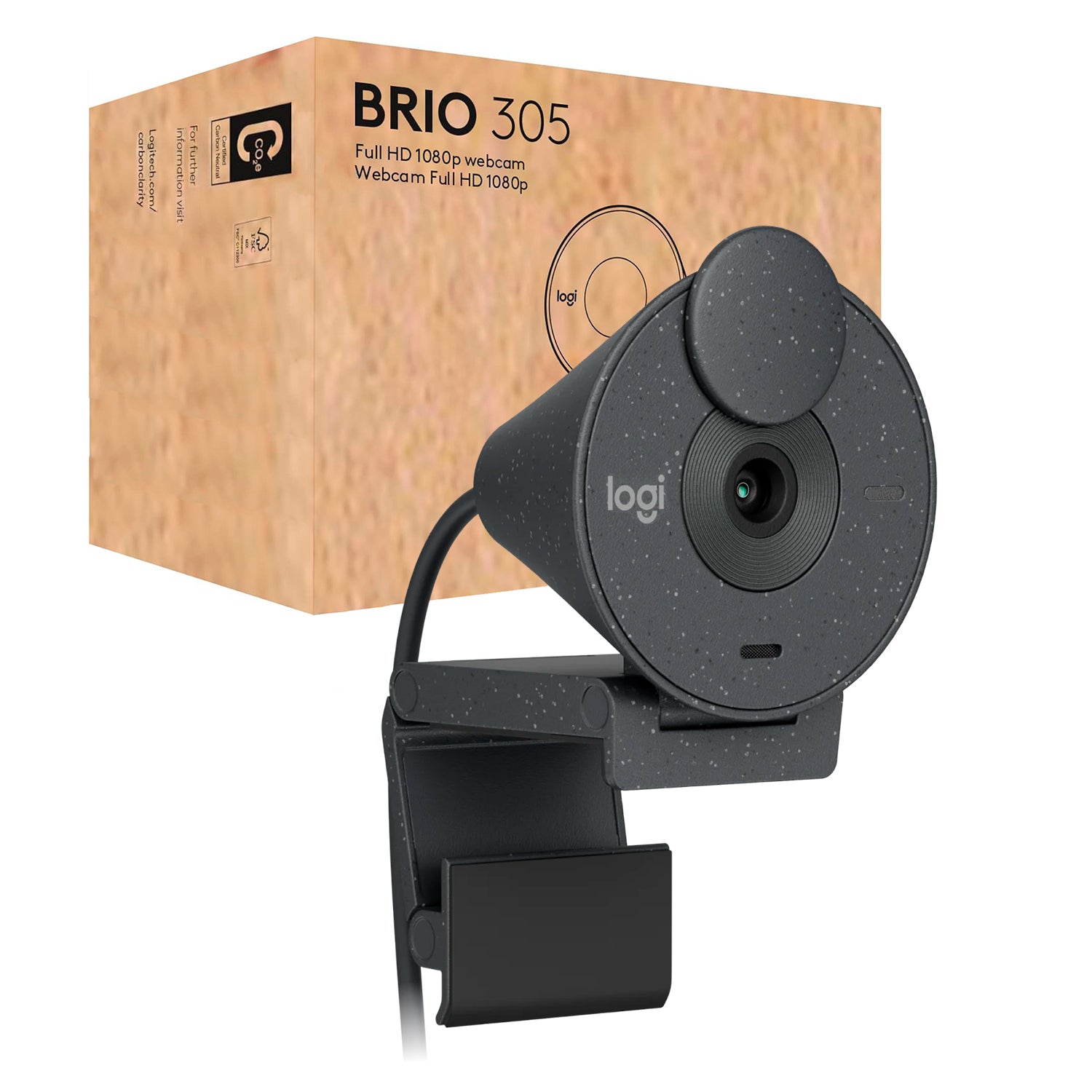 Camara Webcam Logitech Brio 305 Empresarial Full HD 2MP 30fps USB-C Re – LifeMax* Distribuidora