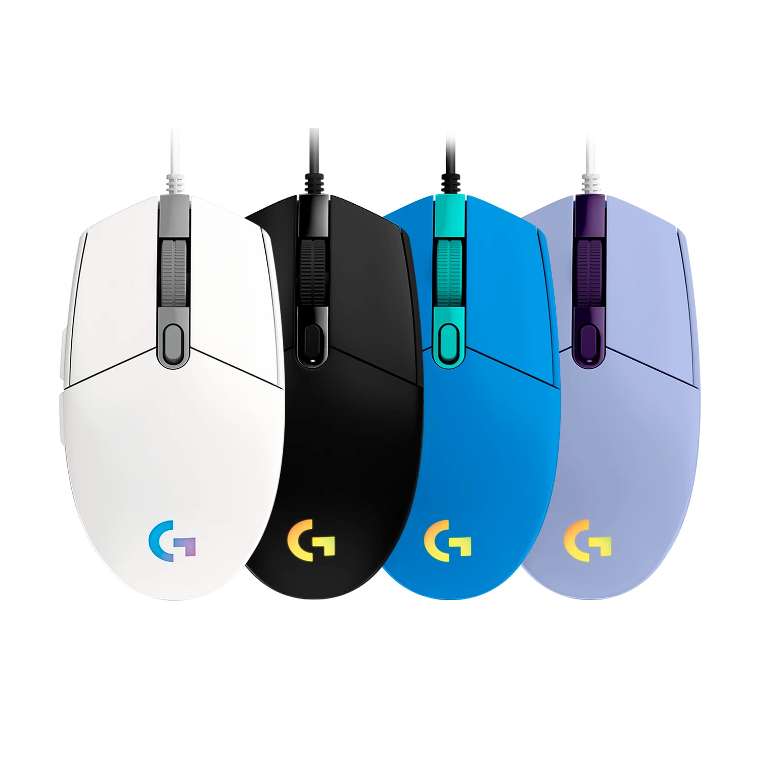 Mouse Gamer USB Logitech G203 Lightsync 16.8M Cable 2.1m Sensor Hero A ...
