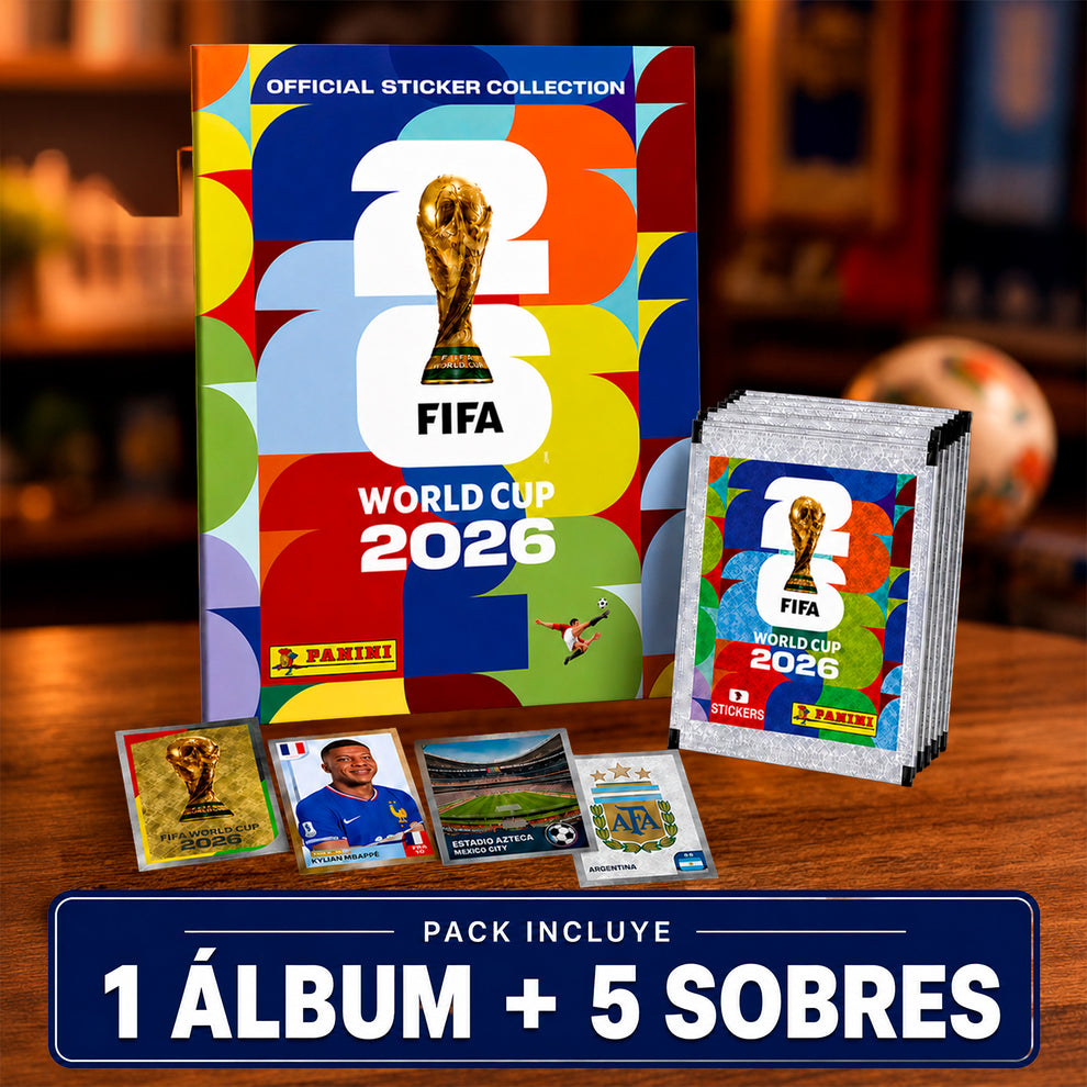 Pack Album Panini + Laminas Fifa Mundial 2026 – LifeMax* Mayorista